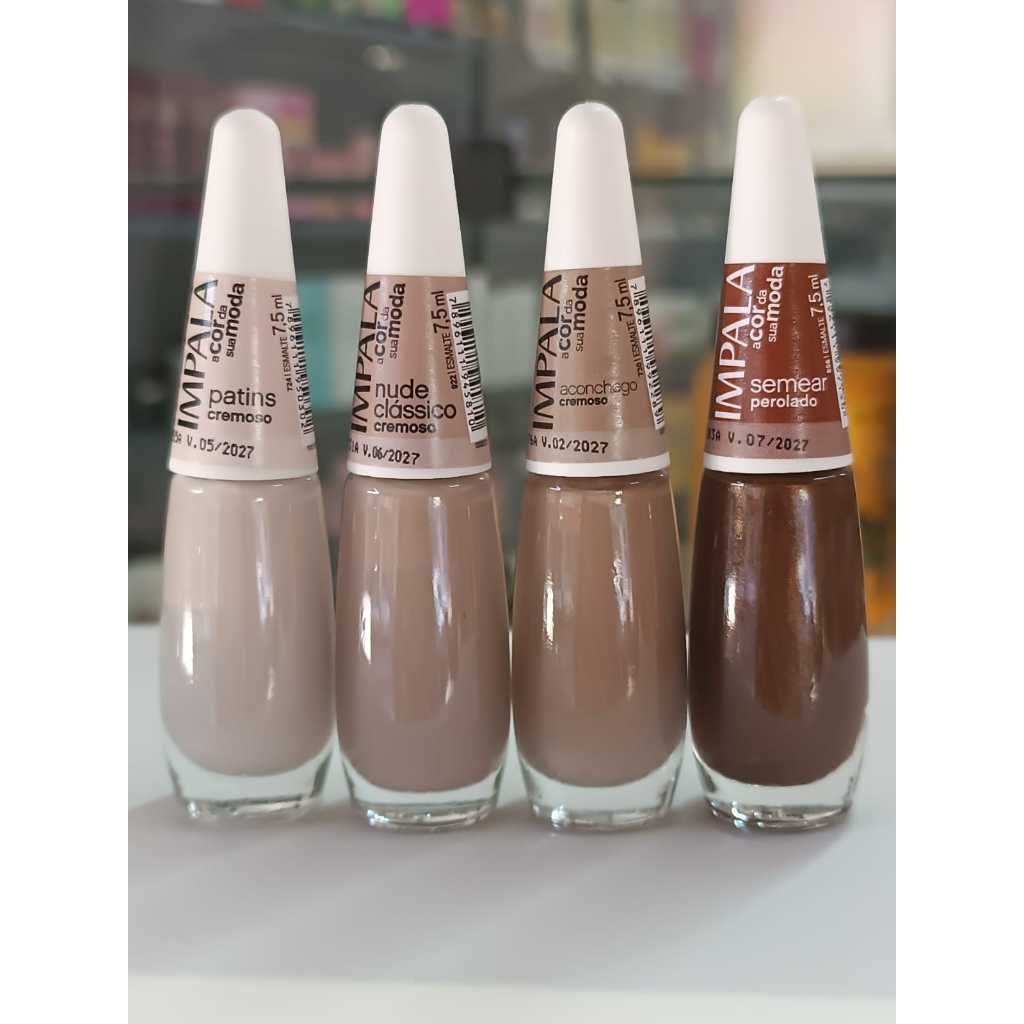 Impala Kit Esmaltes Tons Terrosos Nude Marrom Terracota Coleção Qual a ...