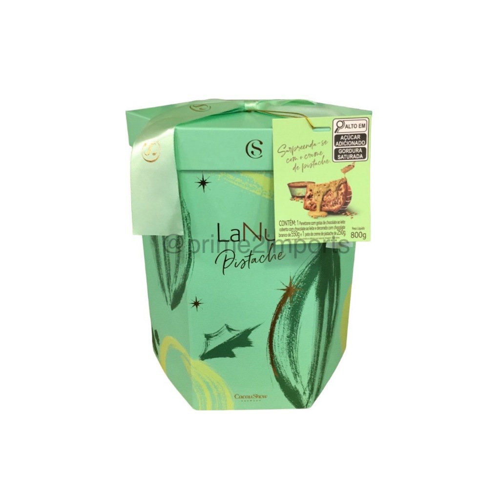 Panettone Lanut Pistache Cacau Show Fondue 800g Fornada 2024 | Shopee ...