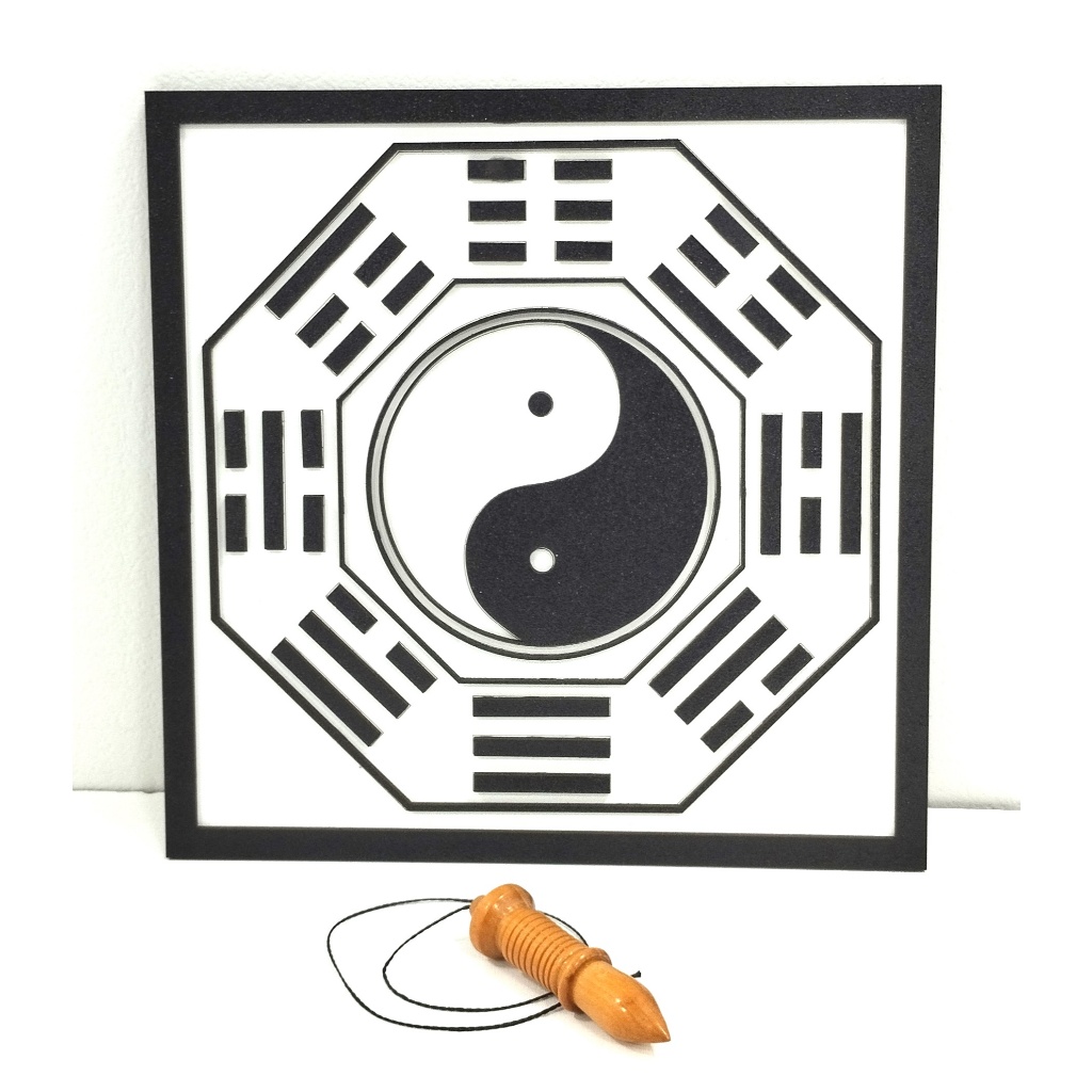 Placa Gráfico Radiestesia Baguá Alto Relevo Equilibrio de energia ...