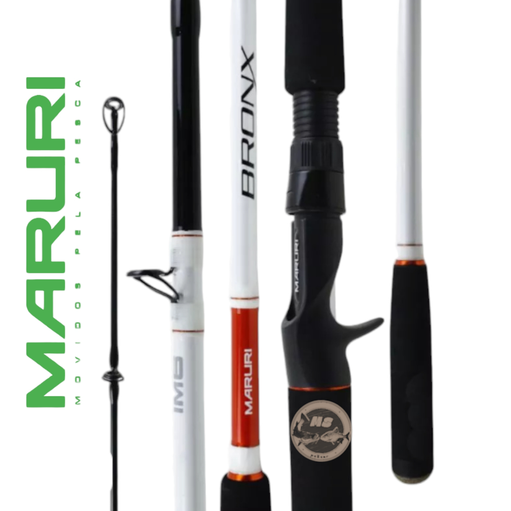 Vara Bronx Para Carretilha 2,40m 30-60lb 2.40m 2 partes Ação Rápida ...