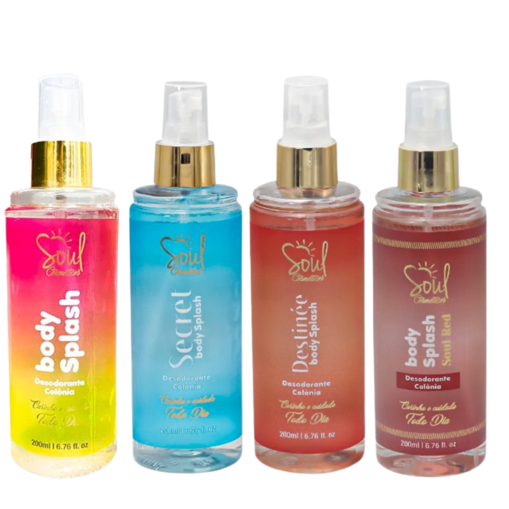 BODY SPLASH SOUL DESODORANTE COLONIA PERFUME CORPORAL 200ML - RED, PARADOX, DESTINE, SECRET ...