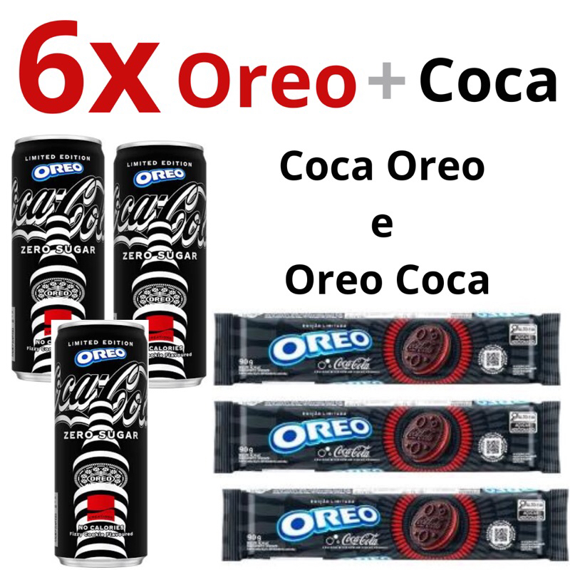 Kit 6 Unidades (3 Coca Oreo + 3 Oreo Coca) Oreo Coca Coca Cola Oreo ...