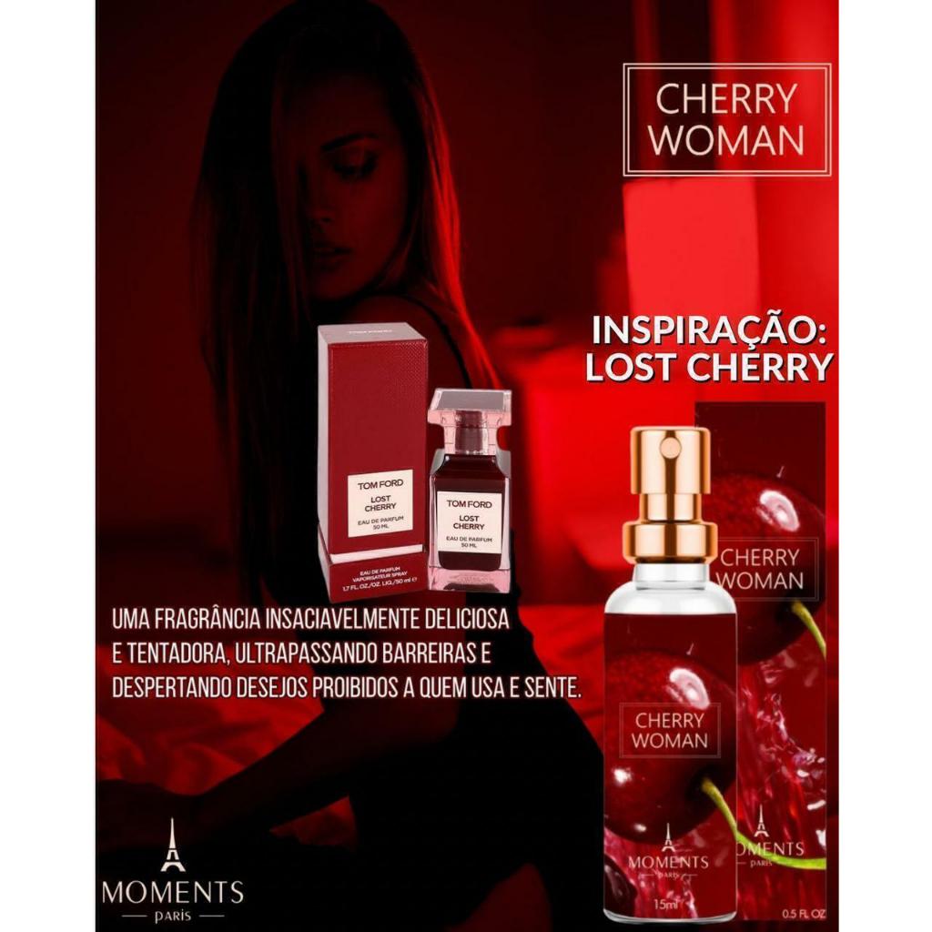 Perfume Feminino CHERRY WOMAN - 15 ml - Moments Paris | Shopee Brasil