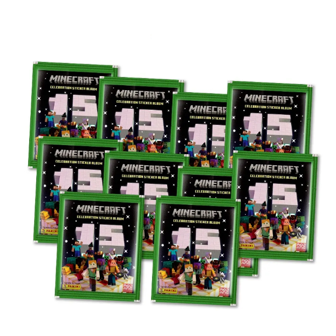 25 Figurinhas Minecraft, Panini = 5 Envelopes | Shopee Brasil