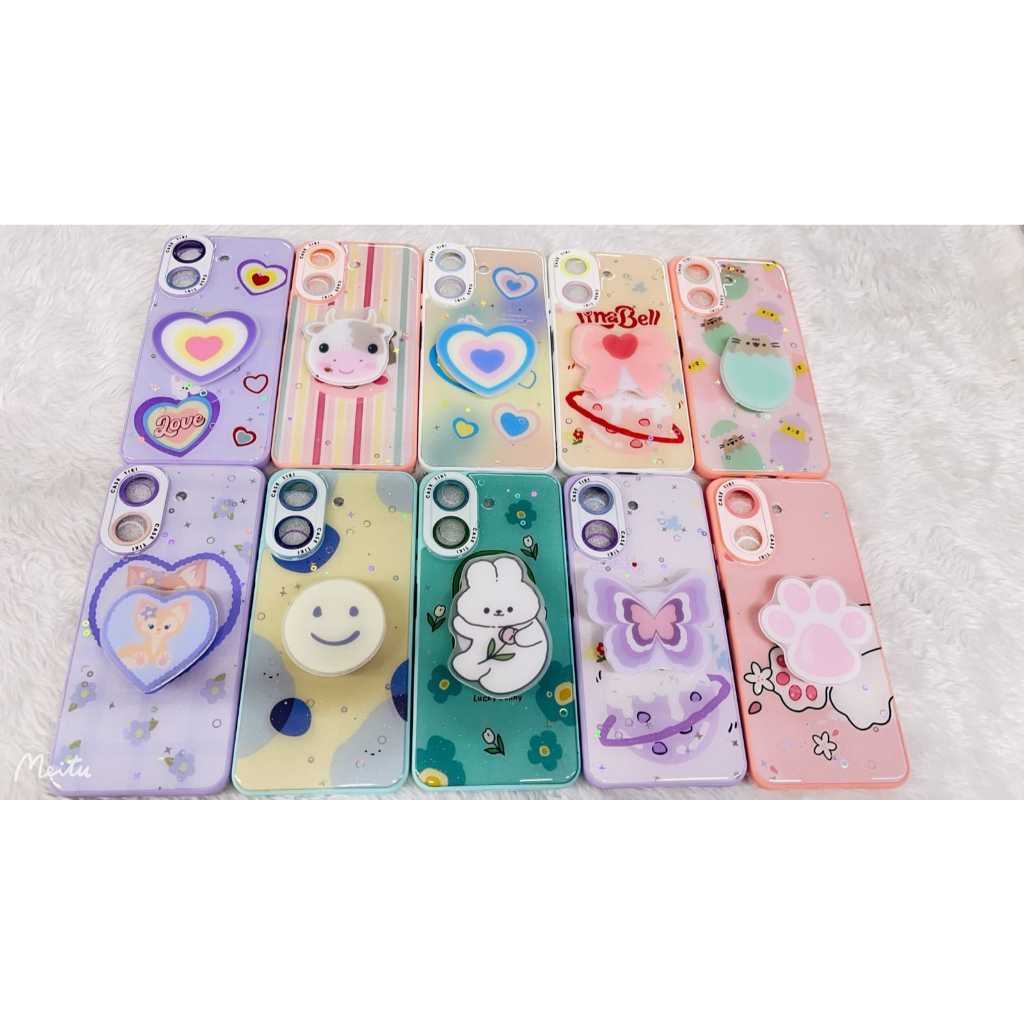 Capa Case Estampada Com Pop Socket Samsung A05 A05S A14 A15 A35 A55 ...