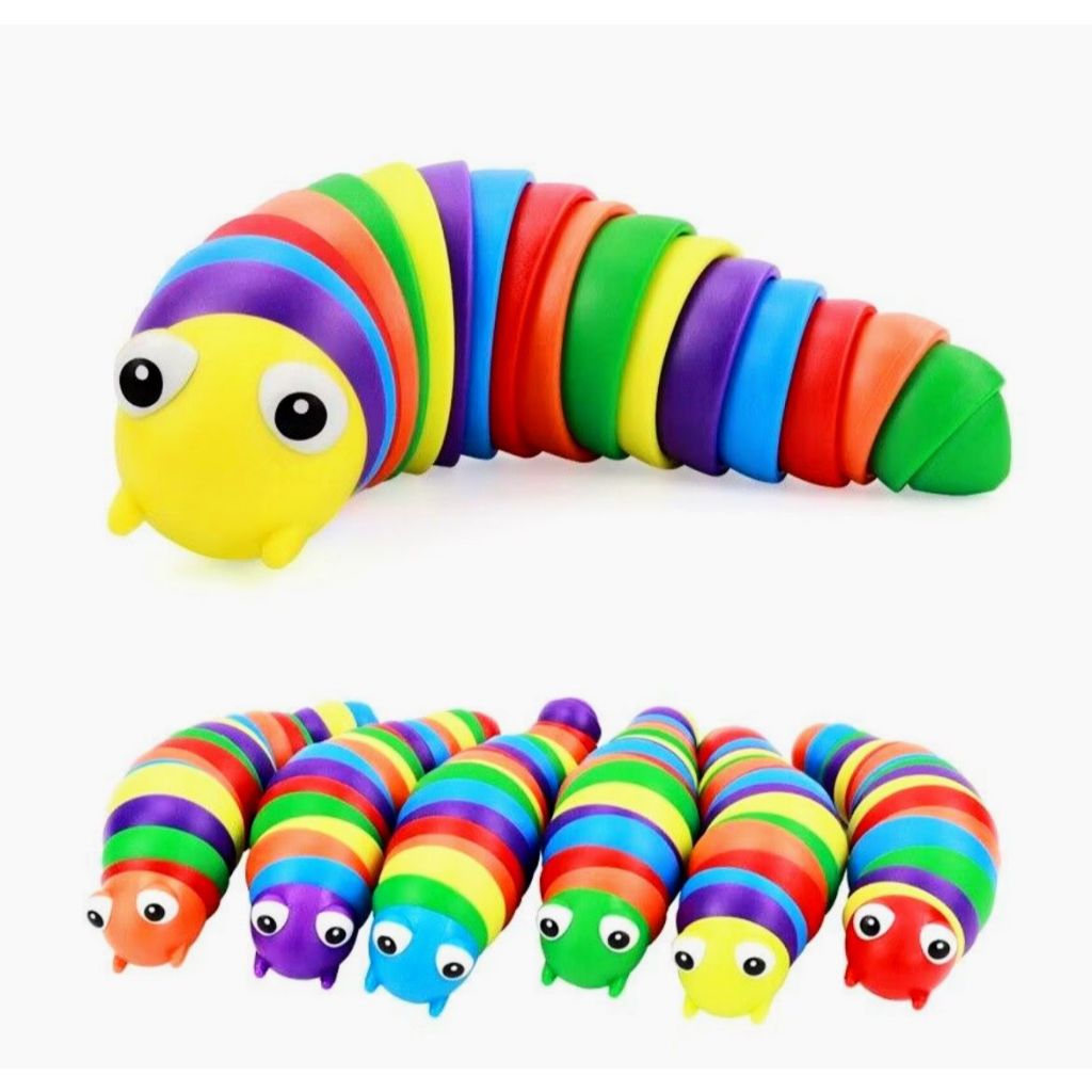 Lagarta Minhoca Centopeia Sensorial de Led Colorida Para bebe | Shopee ...