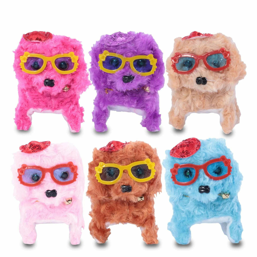 Cachorro de Brinquedo Pelúcia Elétrico para Crianças Cachorrinho ...