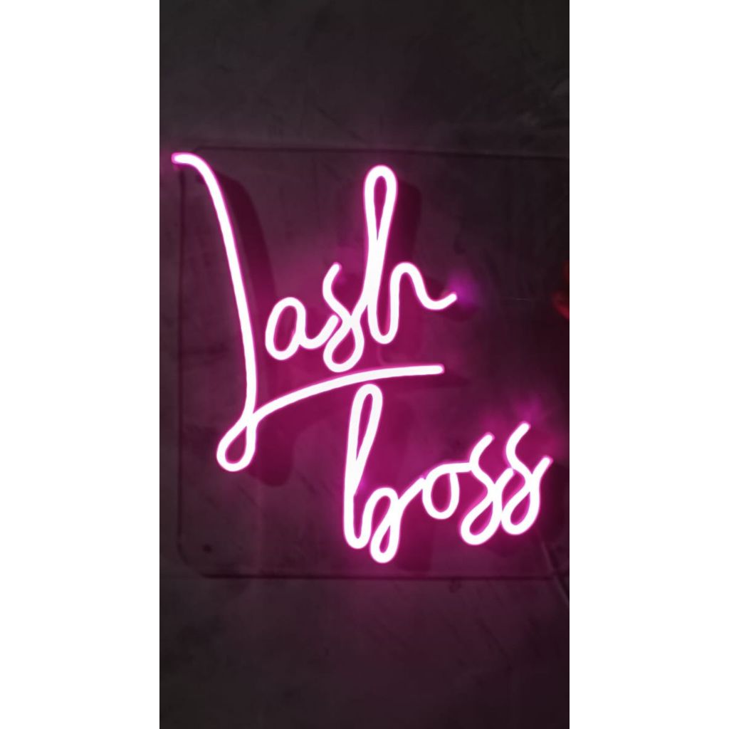 Letreiro neon led acrilico - Girl Boss Lash Boss | Shopee Brasil