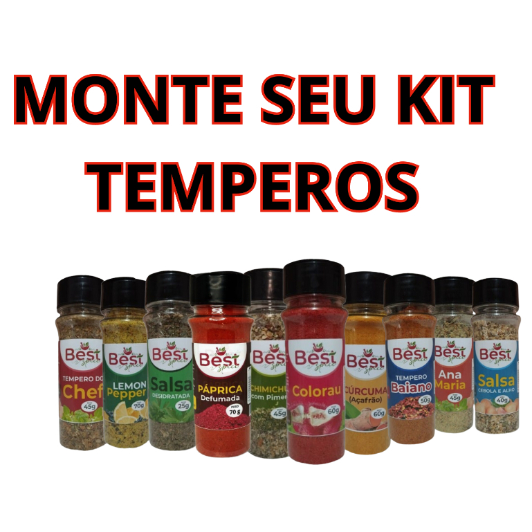 Kit temperos - Monte seu kit de tempero | Shopee Brasil