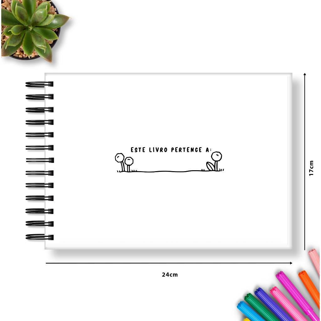 Livro de Colorir Bobbie Goods 17x24cm Folhas 240g | Shopee Brasil