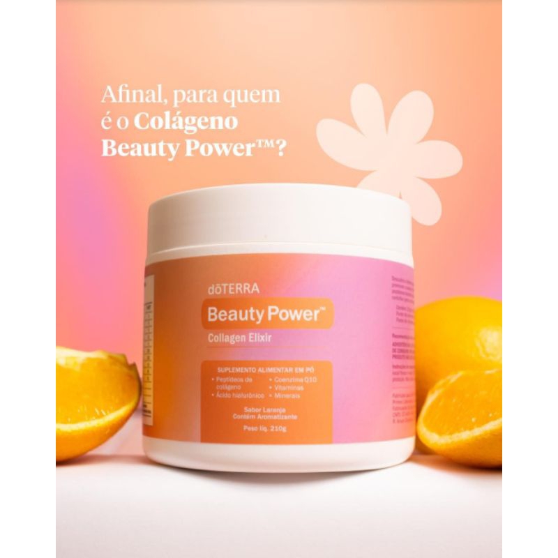Colágeno Beauty Power dōTERRA, estrias, celulite, queda capilar, unha ...