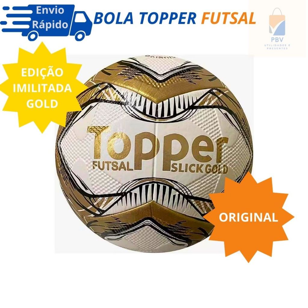 Bola Topper Futsal Slick Gold Bola Topper Original Bola Topper Gold ...