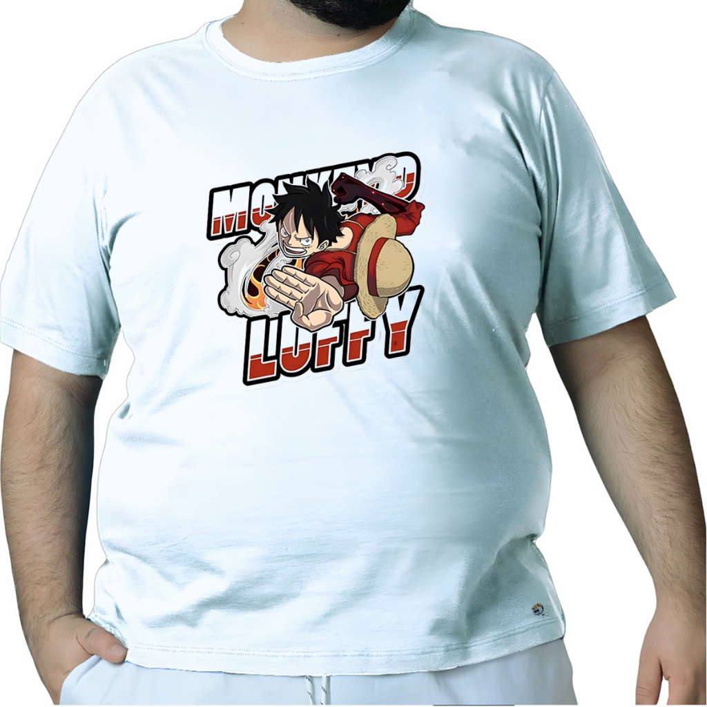 CAMISA PLUS SIZE LUFFY G1 G2 G3 CAMISETAS MASCULINAS. | Shopee Brasil