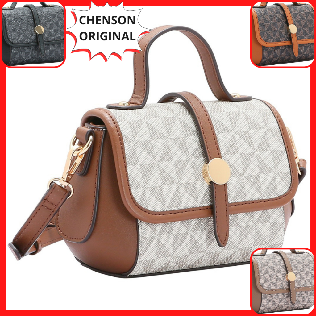 Bolsa Feminina Pequena Chenson Original Transversal Mão Tiracolo ...