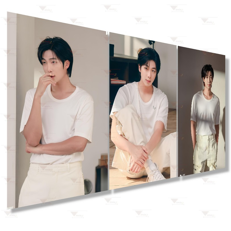 RM Kit 3 Quadros Decorativos Grupo BTS Kim Namjoon Indigo K-POP ...