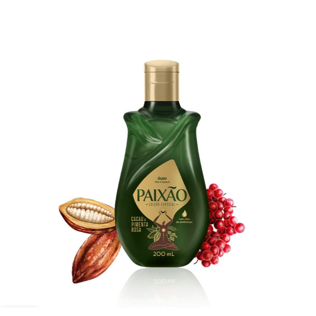 Óleo Corporal Paixão Cacau & Pimenta Rosa Feminino Ancestral com Ação ...