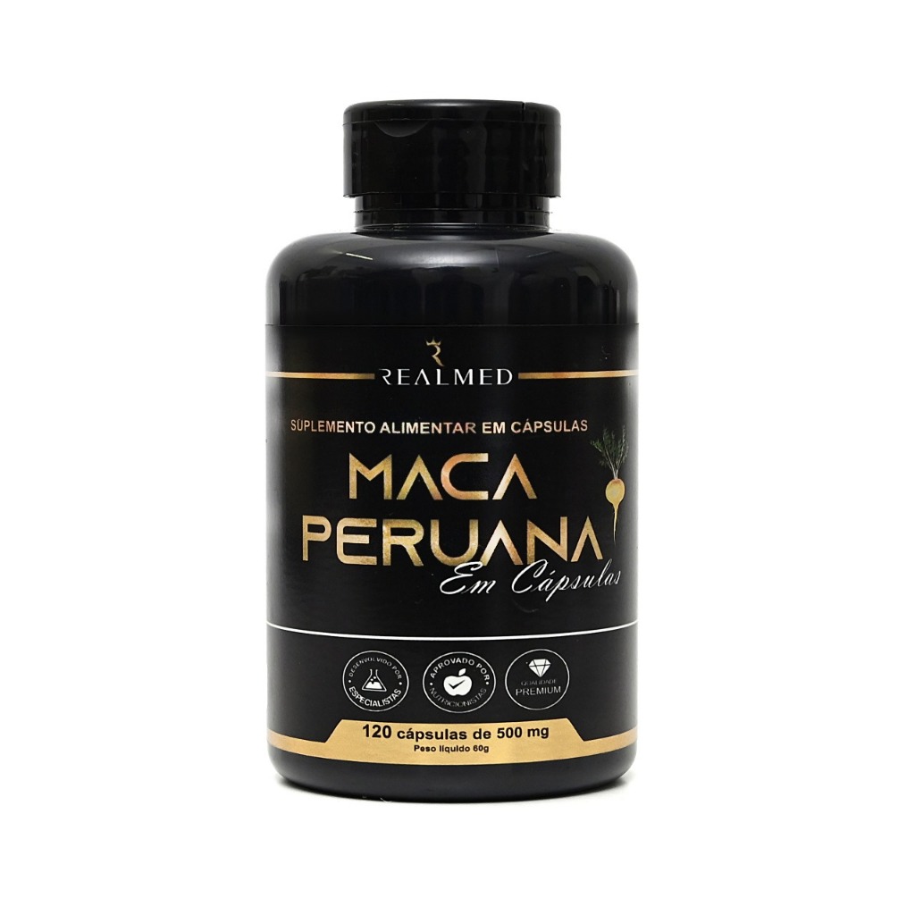 Maca Peruana Pura Original 120 Capsulas - Realmed | Shopee Brasil