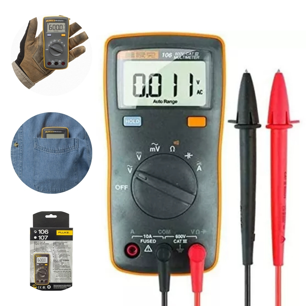 Multímetro Digital Portátil Fluke 106 Original Com Nota Fiscal | Shopee ...