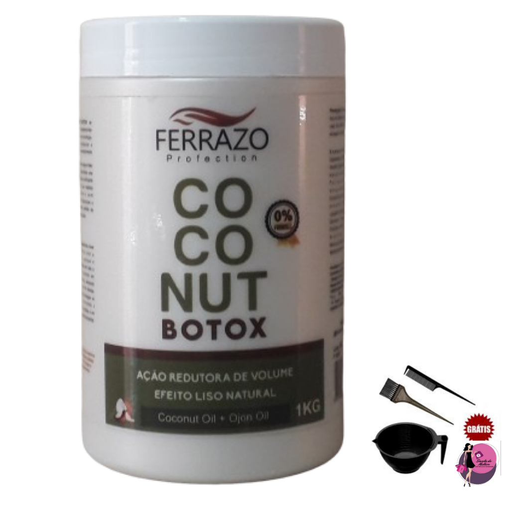 Botox Capilar Orgânico CocoNut Sem Formol Ferrazo Profissional 1kg ...