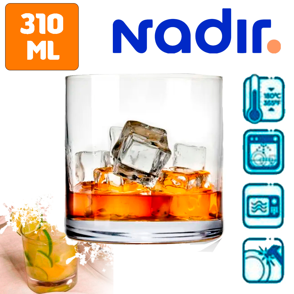 Copo de Whisky Rocks Vidro Design exclusivo, Elegante Whisky 310ML, Essencial Caipirinha e ...