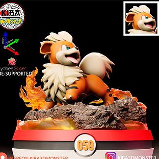 Action Figure - Pokémon - Growlithe | Shopee Brasil