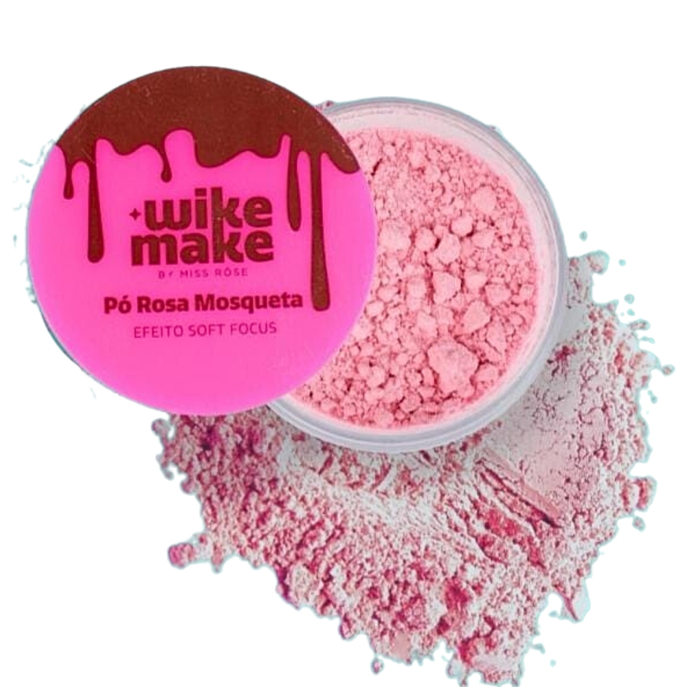 Pó Rosa Mosqueta Chocolate Wike Make - WM0005 | Shopee Brasil