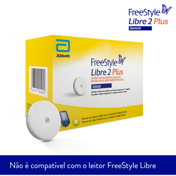Sensor Freestyle Libre 2 Plus Abbott 1 Unidade | Shopee Brasil