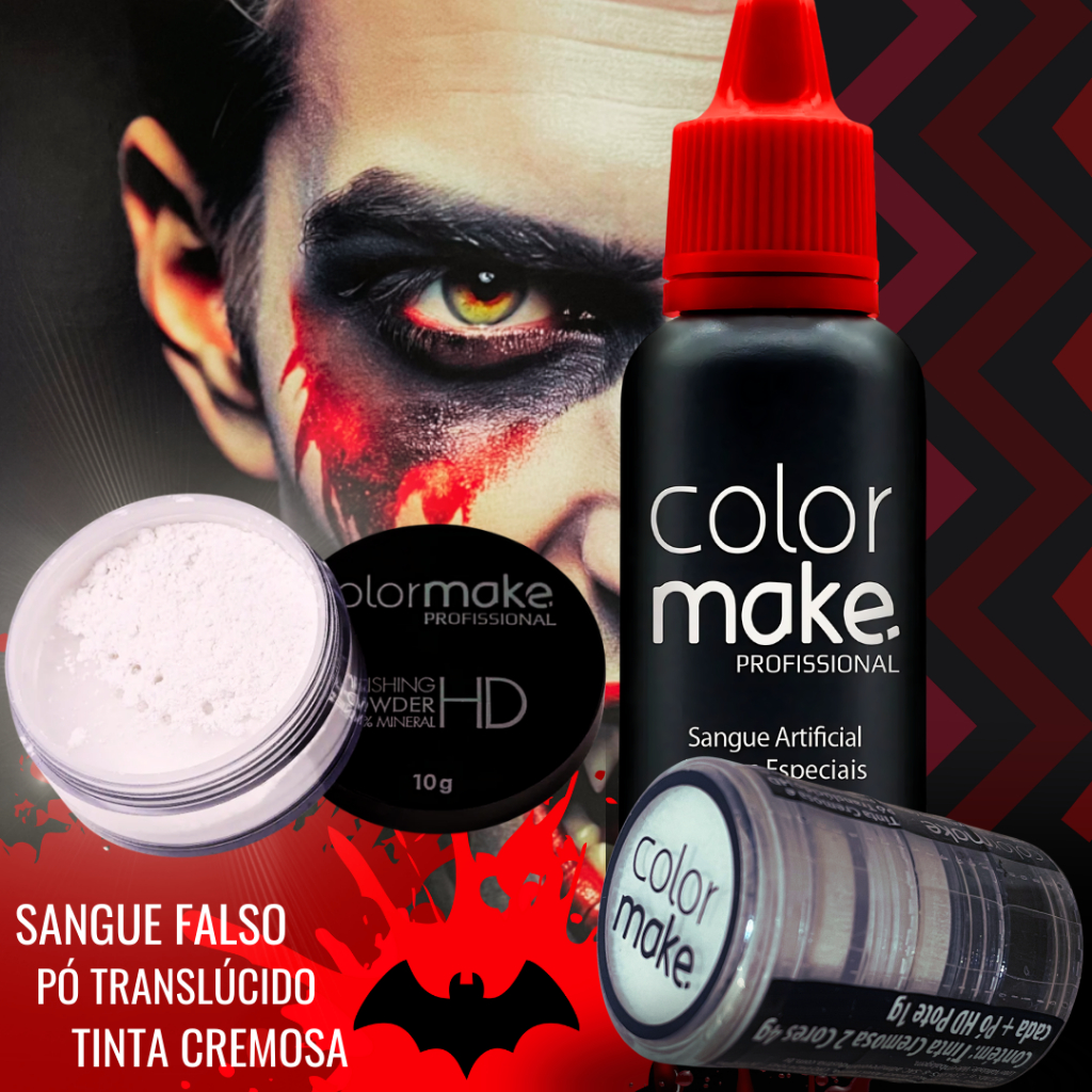 Kit Vampiro Colormake - Efeitos Especiais | Shopee Brasil