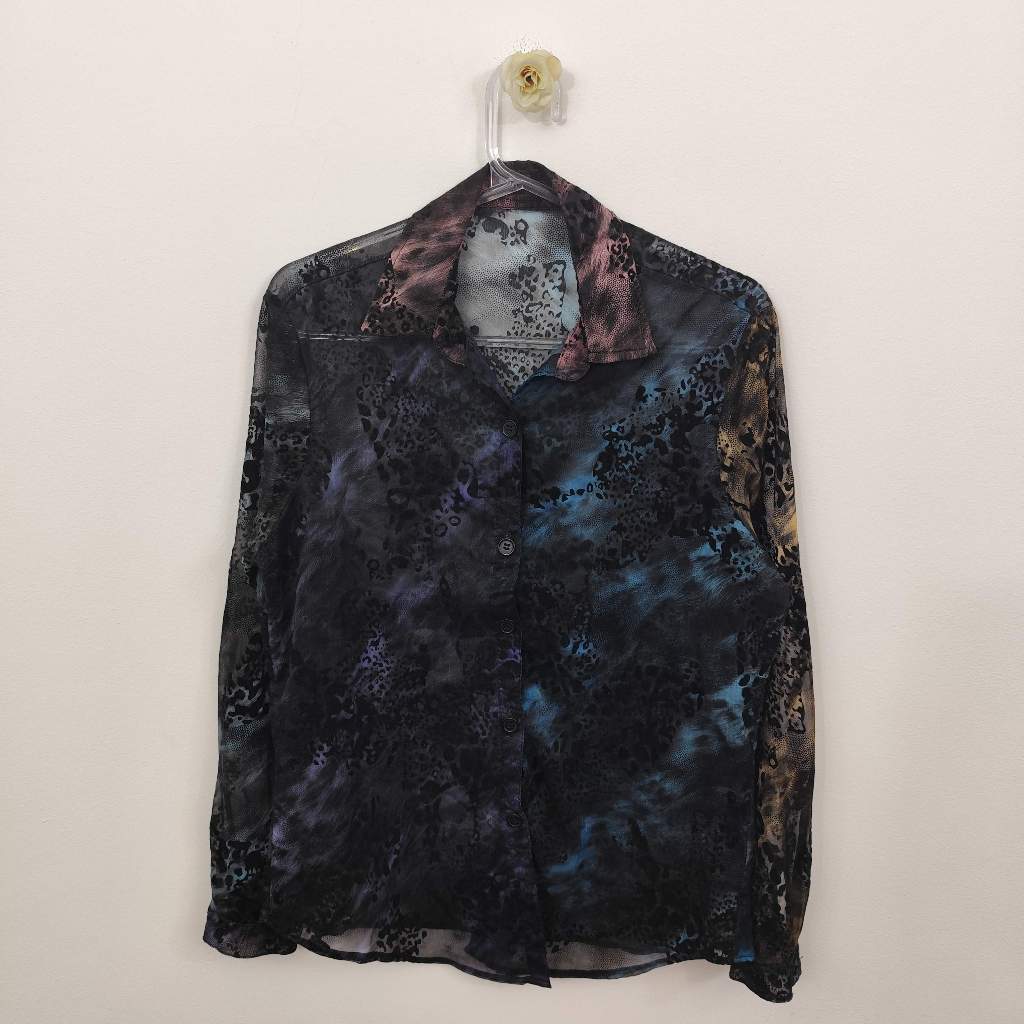 Camisa colorida (Transparente) (Brechó) (Ref: 8590) Tamanho: P | Shopee ...