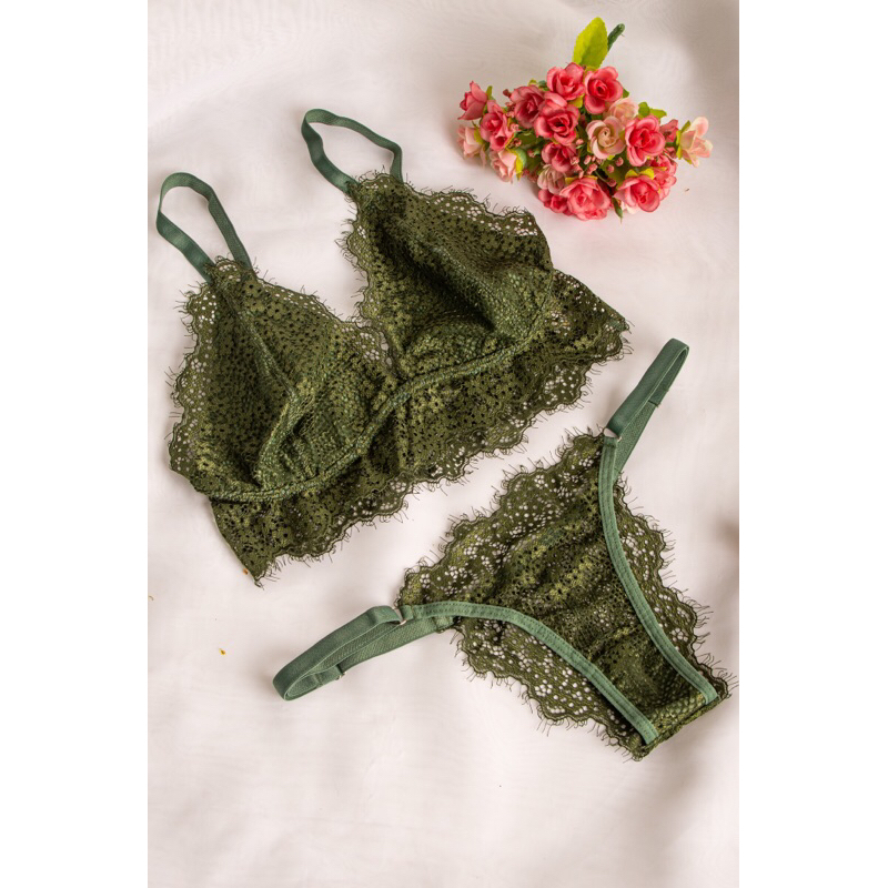Conjunto Lingerie Brigitte | Shopee Brasil