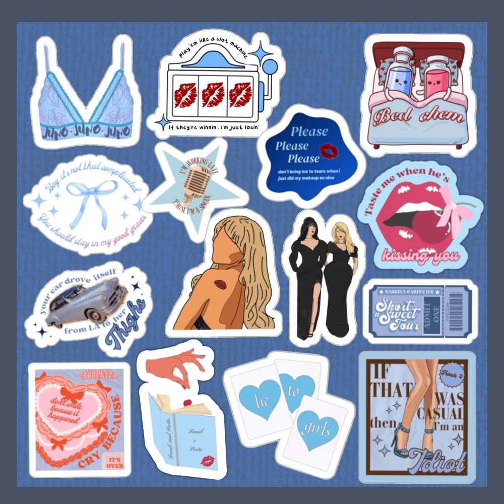 kit stickers adesivos sabrina carpenter short n sweet | Shopee Brasil