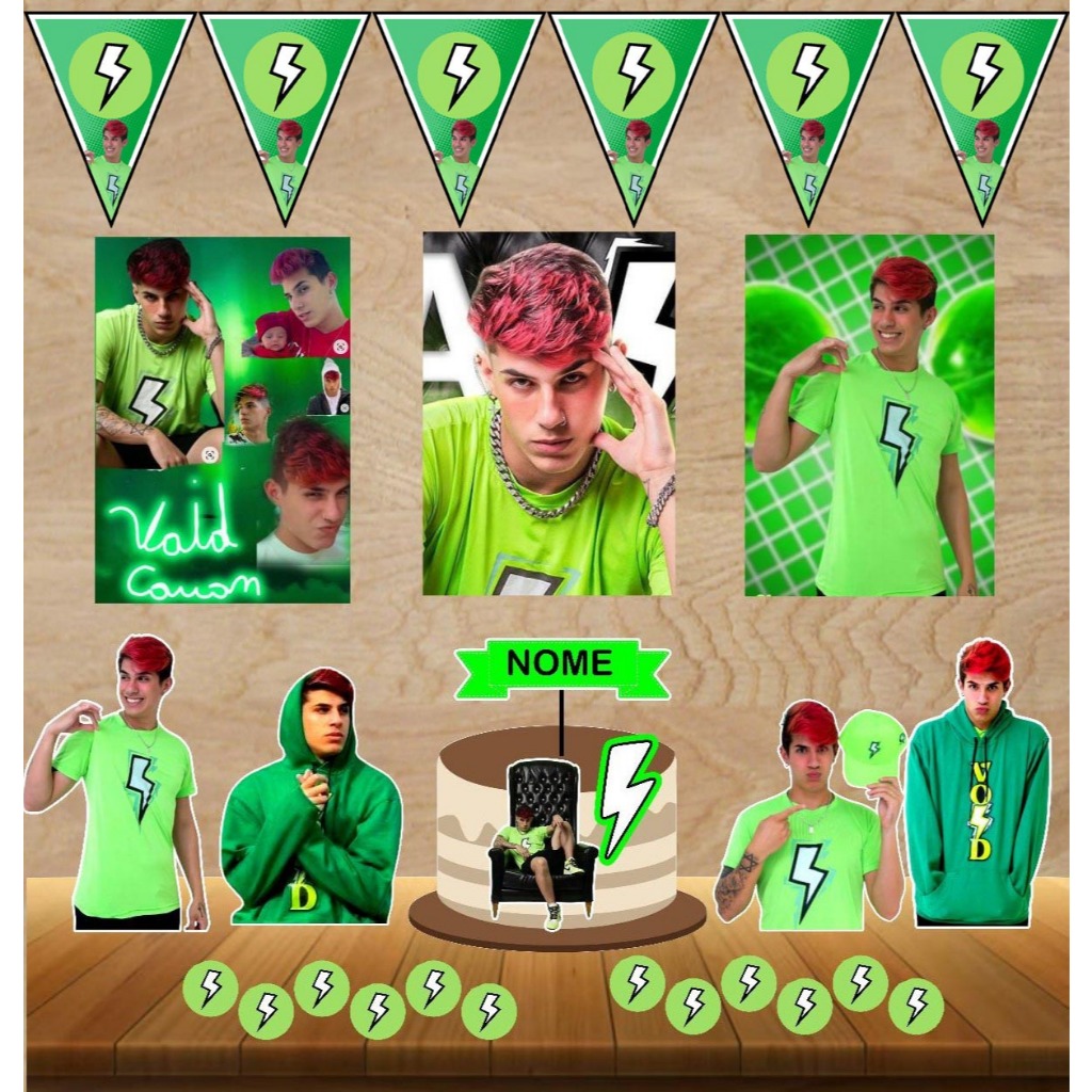 Kit Decoração Festa em Casa: Void Cauan - Raio- Grupo dos Rosa ...