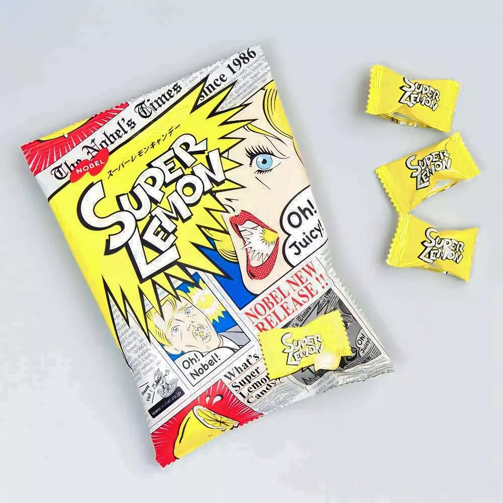 Super Lemon Super Cola Pacote Bala Mais Azeda do Mundo Nobel 84gr ...
