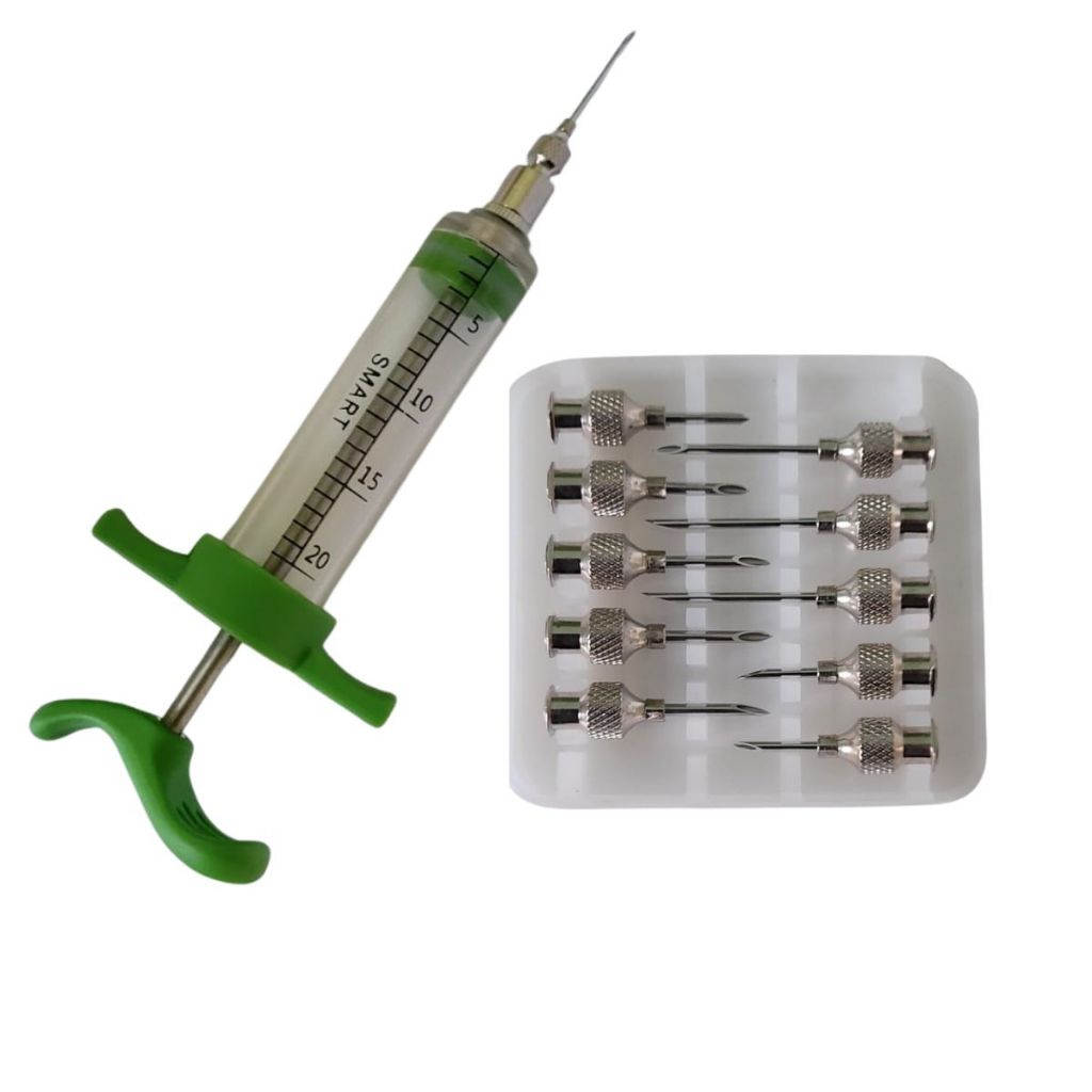 Seringa Vacinador 20 ml com 10 agulhas varias medidas | Shopee Brasil