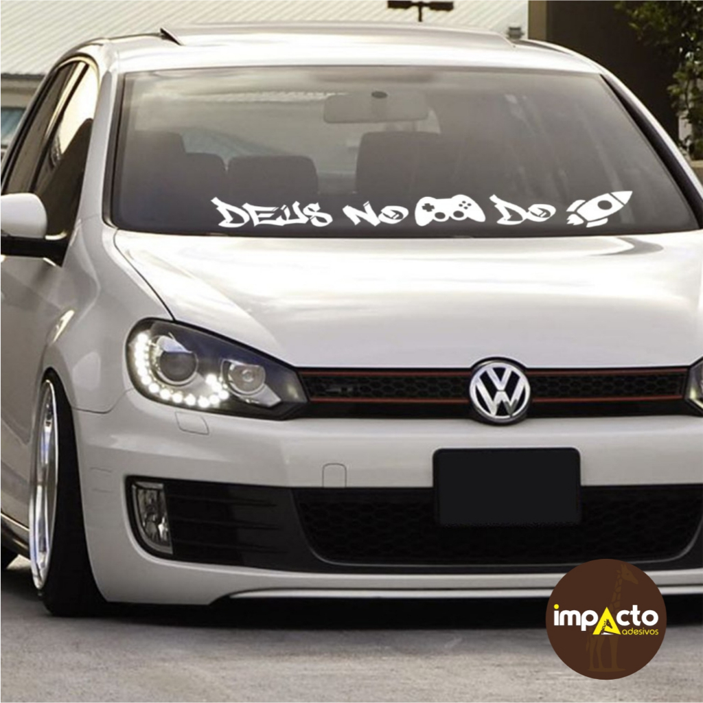 Adesivo Parabrisa Deus no controle do Foguete, Frase, Tuning, Som, Rebaixado, Dub | Shopee Brasil