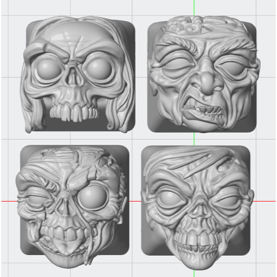 Keycaps Zombie coleção 4 Teclas Tamanho Padrão | Shopee Brasil