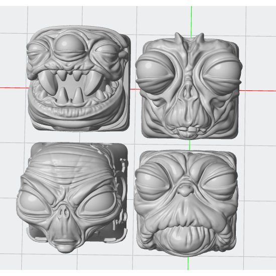 Keycaps Aliens Coleção 4 Teclas Tamanho Padrão | Shopee Brasil