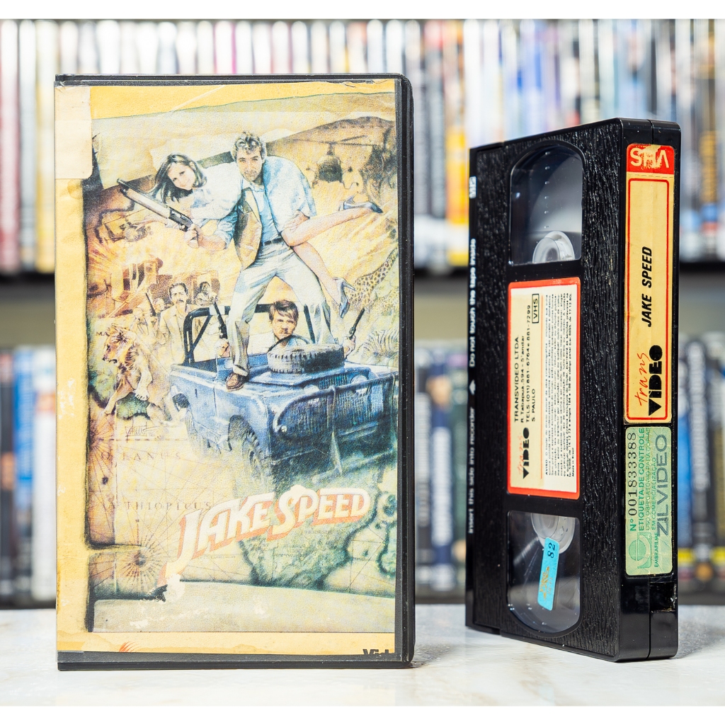 VHS JAKE SPEED - LEGENDADO - John Hurt Wayne Crawford Karen Hopins ...