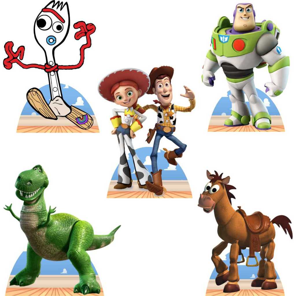 Display Toy Story de Decoração de Festa Infantil kit 5 Totens MDF ...