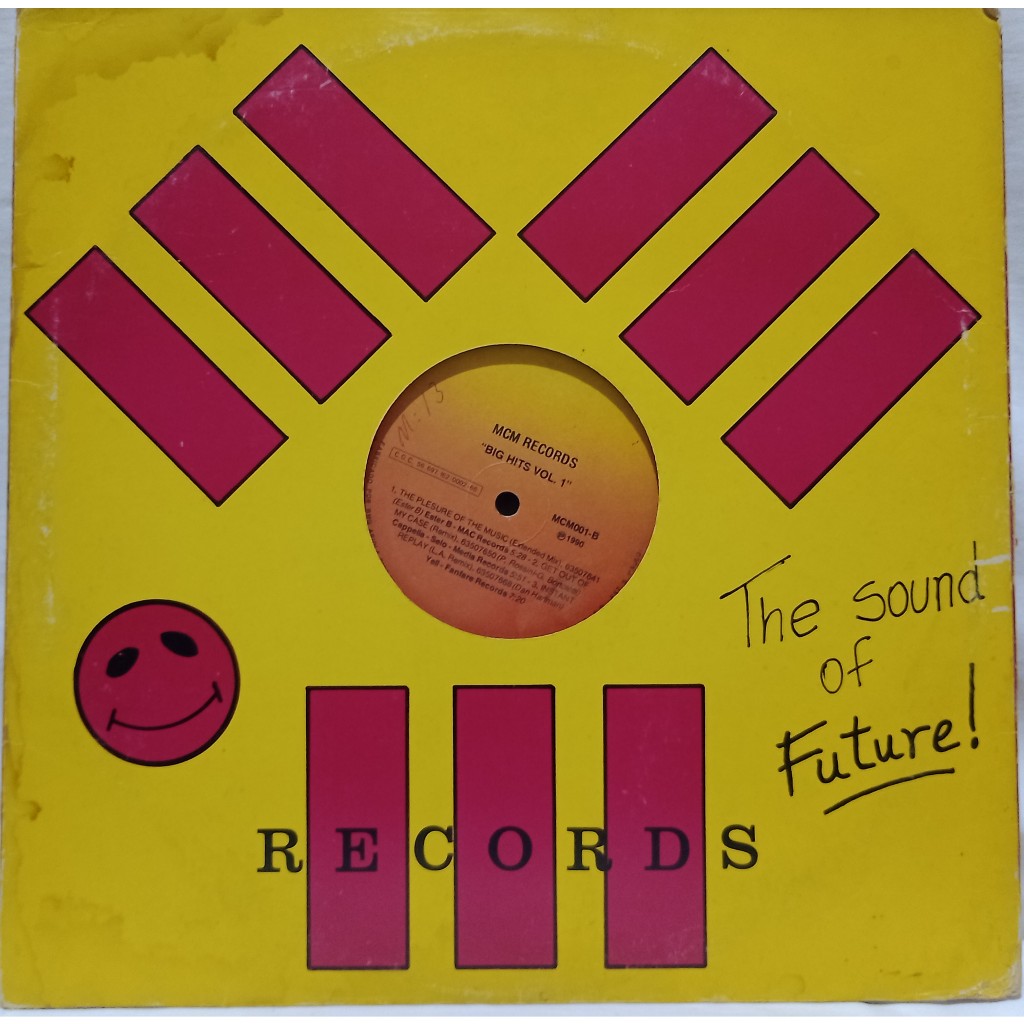 LP l BIG HITS - THE SOUND OF FUTURE / MCM RECORDS / 1990 | Shopee Brasil