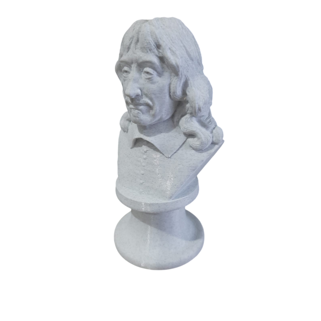 Escultura Busto René Descartes - Filósofo Francês - Impressão 3D ...