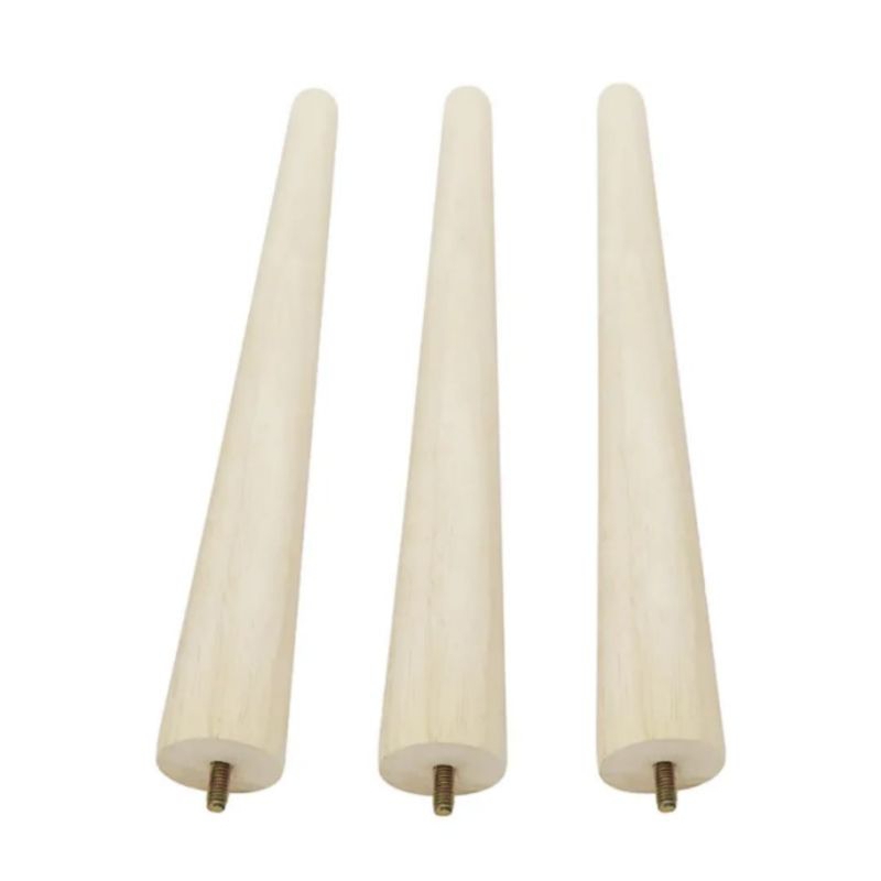 kit com 12 pés palito de 60 cm cru usados em cama box poltronas rack puffs puffs | Shopee Brasil