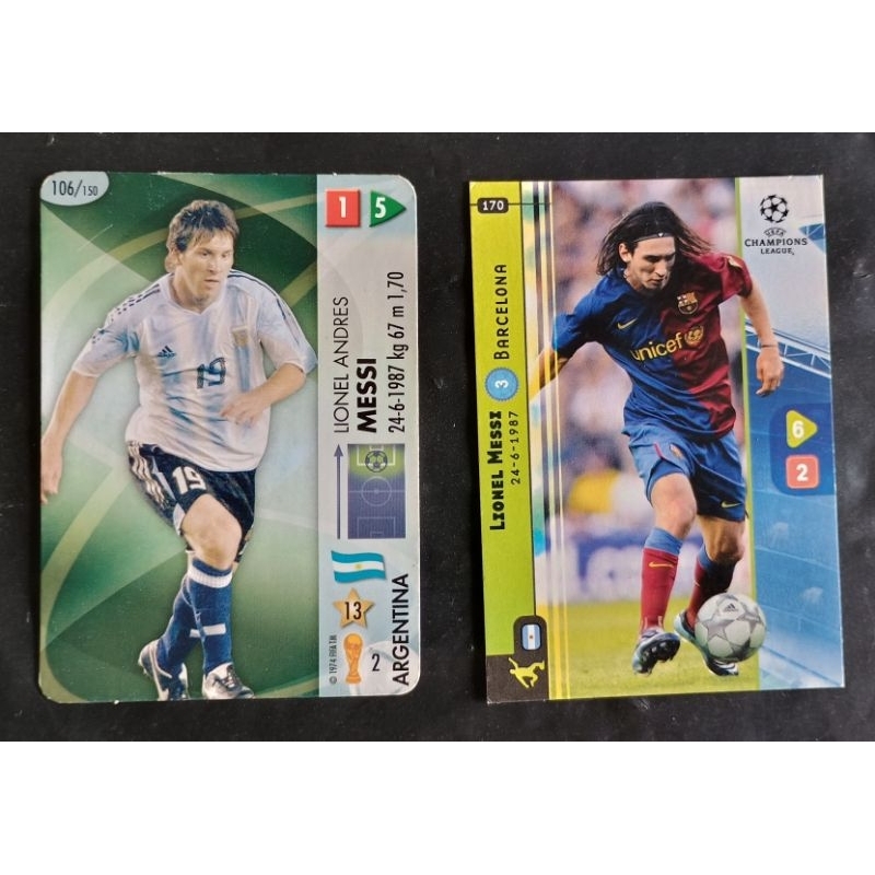 Cards Messi 2 unidades. | Shopee Brasil