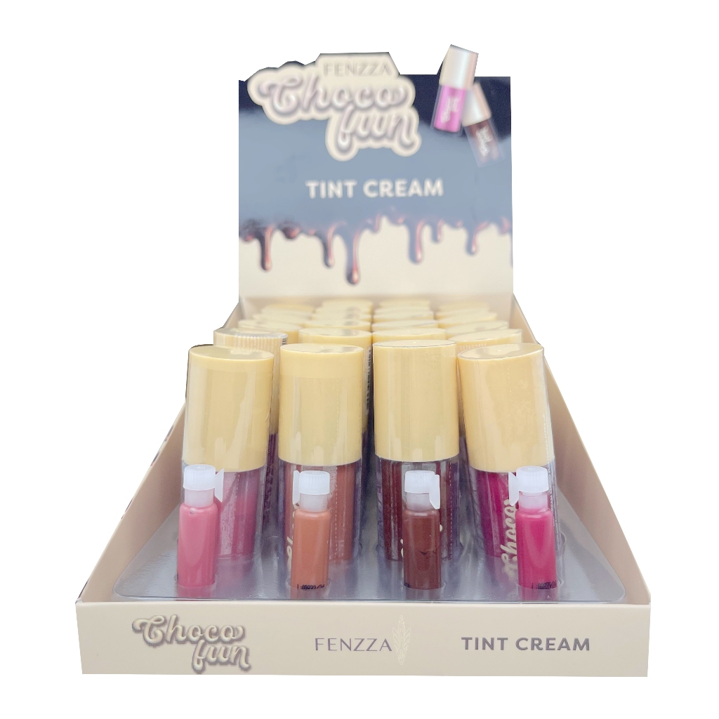 Gloss Lábial Tint Cream Choco Fun Fenzza LANÇAMENTO | Shopee Brasil
