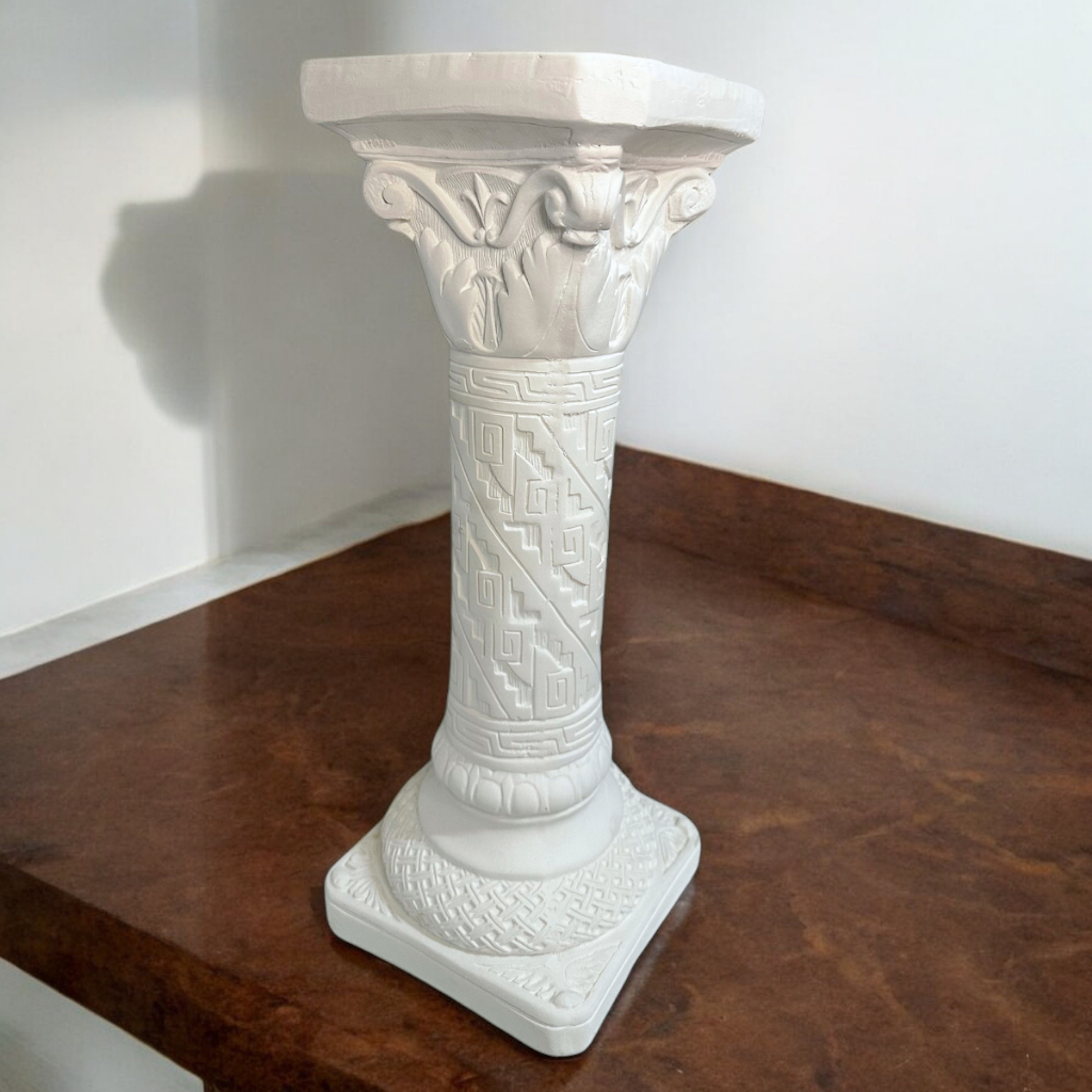 Coluna Grega Detalhada Branca Capitel 60 Cm Grécia Luxo | Shopee Brasil