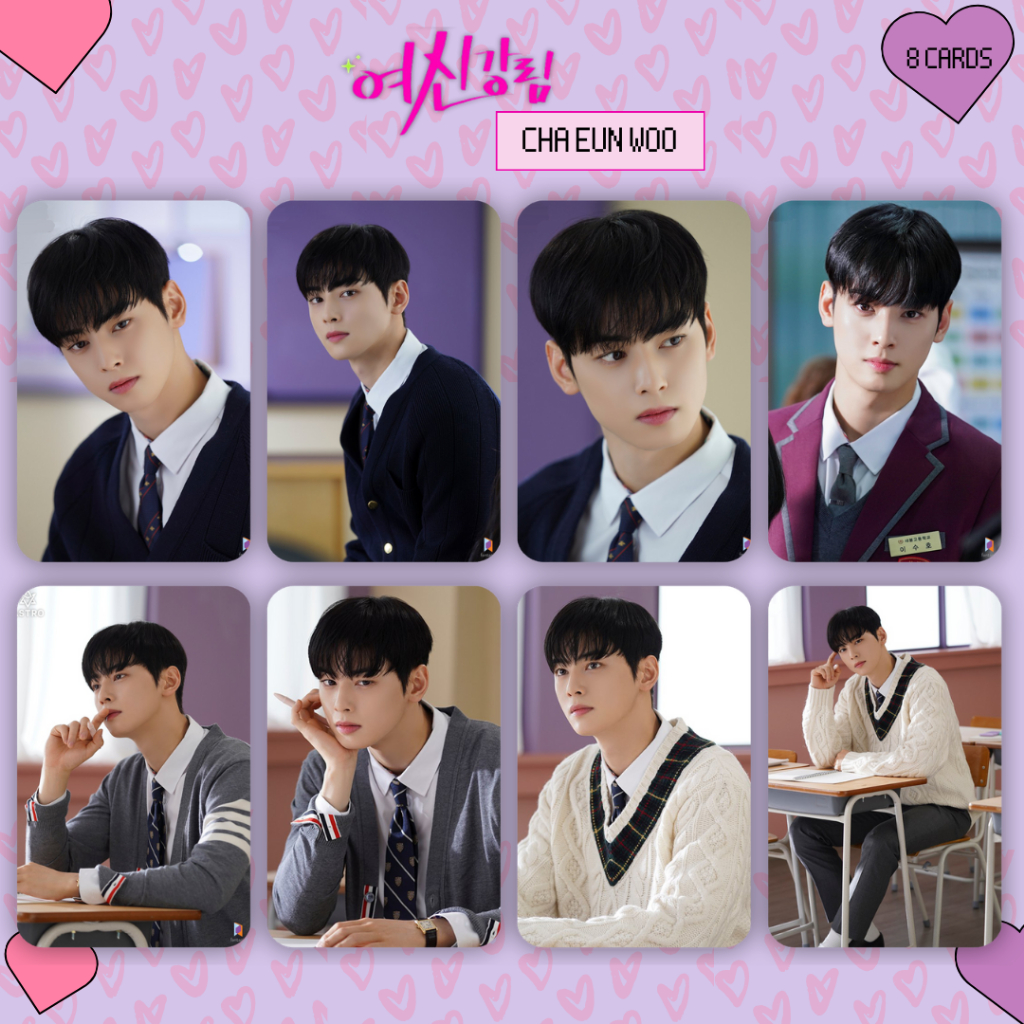 TRUE BEAUTY CHA EUN WOO - 8 PHOTOCARDS / DORAMA,KDRAMA,OPPA, BELEZA ...