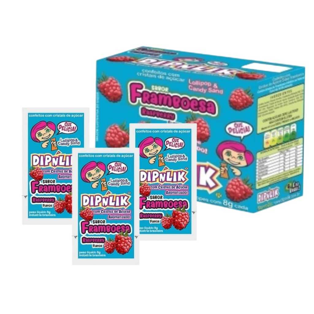 Pirulito Dipnlik Framboesa C/ 20unid 160g | Shopee Brasil