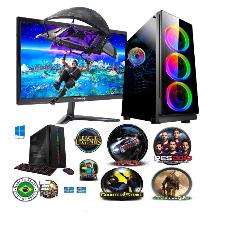 computador gamer completo i5 barato wifi 8g ssd+hd500g roda autocad ...