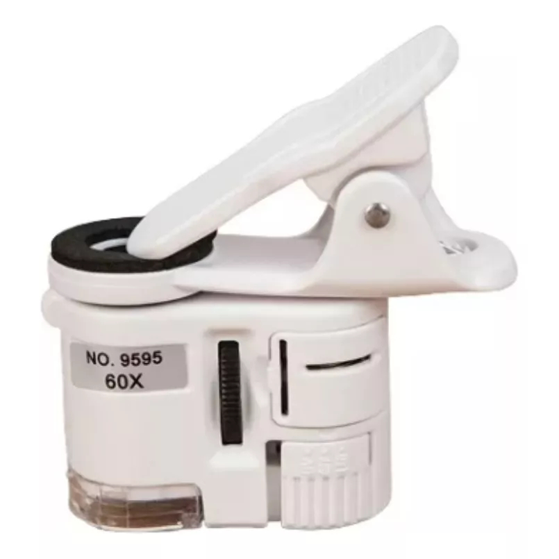 Mini Microscópio Lupa Conta-fio 60x Luz Laboratório | Shopee Brasil