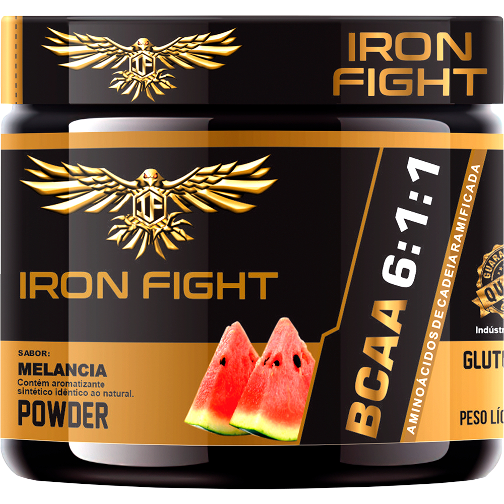 Bcaa 6:1:1 - Pote 150g Em Pó - Melancia - Iron Fight | Shopee Brasil